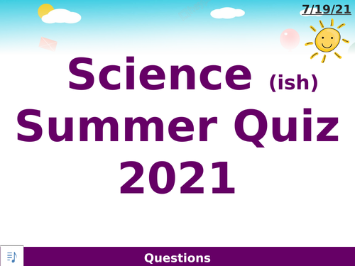 2021 Summer Quiz | Teaching Resources