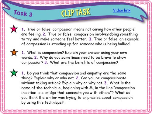 Compassion and caring for others | Teaching Resources