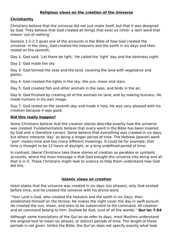AQA 9-1 RS- Religion and Life | Teaching Resources AQA 9-1 RS- Religion and Life | Teaching Resources