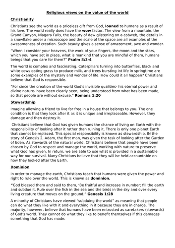 AQA 9-1 RS- Religion and life | Teaching Resources AQA 9-1 RS- Religion and life | Teaching Resources