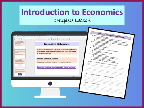 Introduction to Economics - A level Economics | Teaching Resources