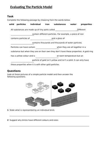 Activate C1 Particles and their Behaviour (KS3) | Teaching Resources