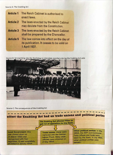 How did Hitler consolidate his power? | Teaching Resources