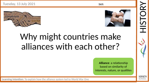 The Alliance System World War One | Teaching Resources