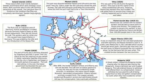 AQA 9-1 The League of Nations 1920s (L3) | Teaching Resources
