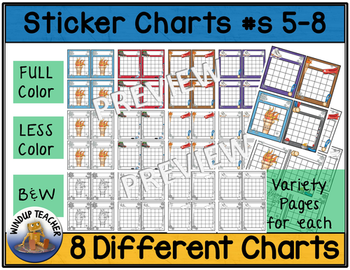 Winter Sports Sticker Charts | Teaching Resources