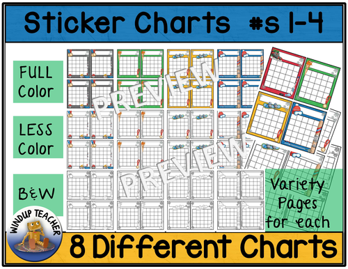 Winter Sports Sticker Charts | Teaching Resources