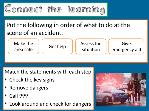 RO31 - LO1 Assessing scenes of accidents | Teaching Resources