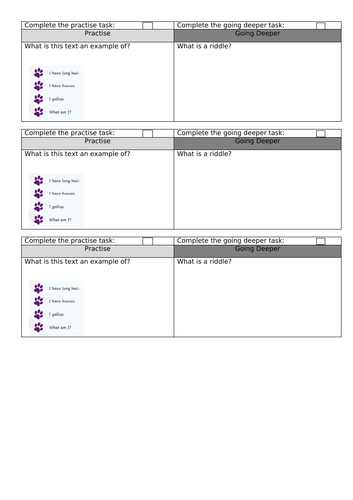 Year One full planning - Riddles writing bundle - Editable - animal ...