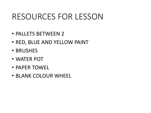 KS3 Colour Theory painting Scheme of work | Teaching Resources