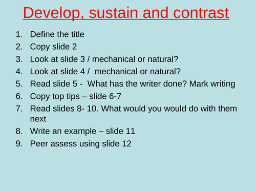 AQA GCSE Paper 1: descriptive writing | Teaching Resources