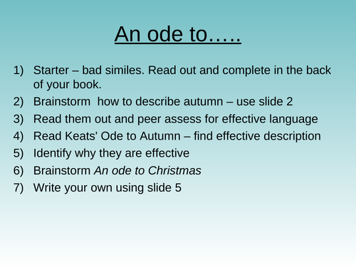 AQA GCSE Paper 1: descriptive writing | Teaching Resources