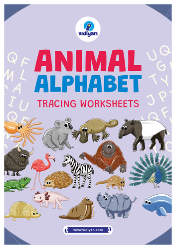 Animal Alphabet - Tracing Worksheet | Teaching Resources
