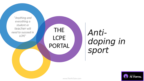 AQA GCSE PE - Impacts of Drugs in Sport | Teaching Resources
