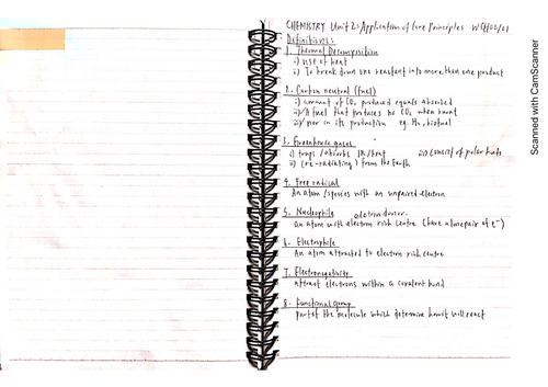 International A Level Chemistry Paper 2 Exam Notes | Teaching Resources