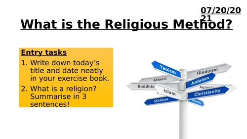 What is the Religious Method? | Teaching Resources