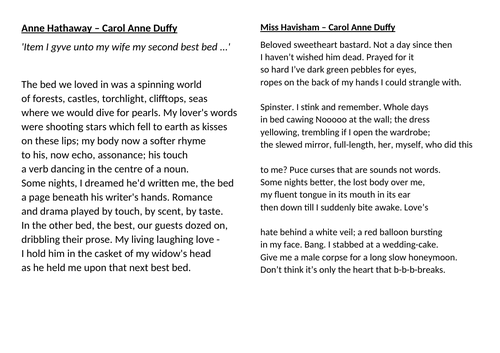 AQA Unseen Poetry at A level | Teaching Resources