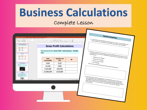 Business Calculations - GCSE (9-1) Business | Teaching Resources