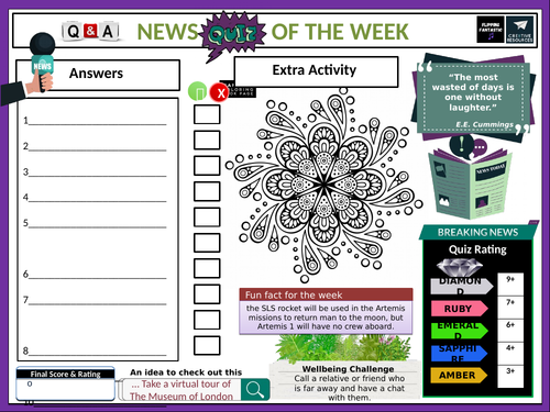 Tutor Time Quiz | Teaching Resources