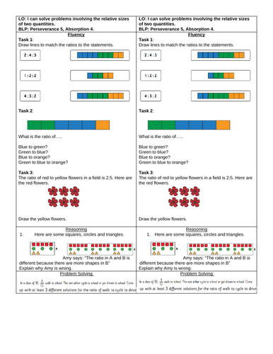 Year 6 Ratio and Proportion Unit worksheets | Teaching Resources