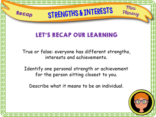 Personal strengths and Interests PSHE | Teaching Resources