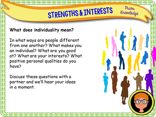 Personal strengths and Interests PSHE | Teaching Resources