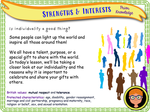 Personal strengths and Interests PSHE | Teaching Resources