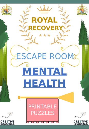 Mental Health Escape Room | Teaching Resources