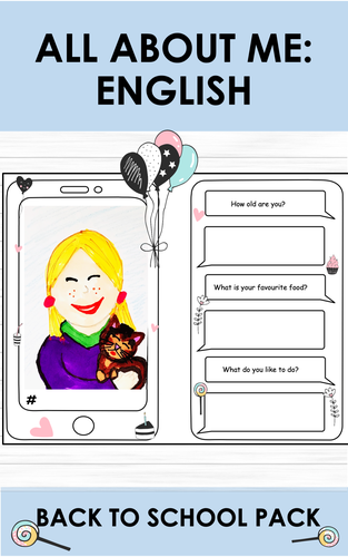 All about me: English, Maths, Science Back to school pack | Teaching ...