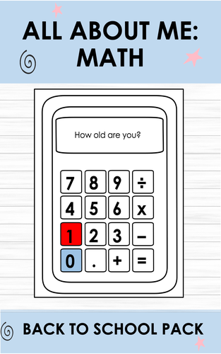 All about me: English, Maths, Science Back to school pack | Teaching ...