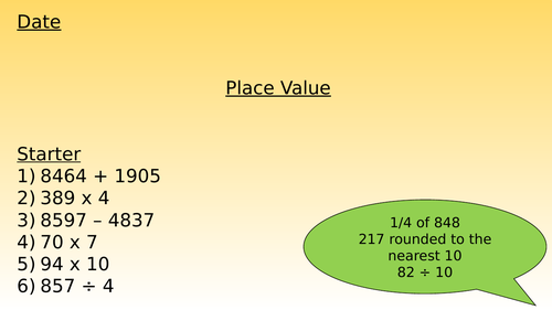 Year 5 Place Value - Numbers to one million | Teaching Resources