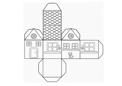 House Craft | Assemble a 3D House | Teaching Resources