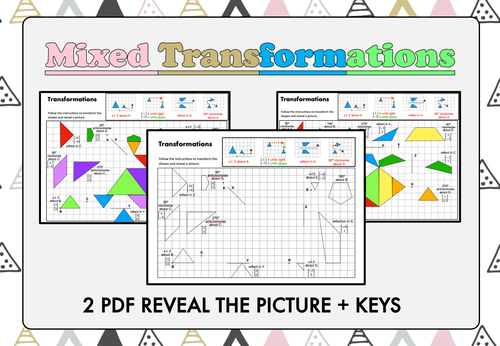 Mixed Transformations - Geometry | Teaching Resources