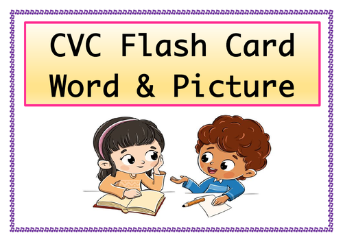 CVC Flash Cards - 100 Words | Teaching Resources
