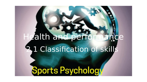 GCSE PE Edexcel Topic 2 Sport Psychology | Teaching Resources