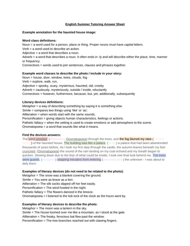 English Creative Writing Booklet / PPT | Teaching Resources