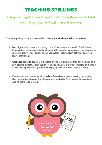 Alternative to Spelling Tests | Teaching Resources