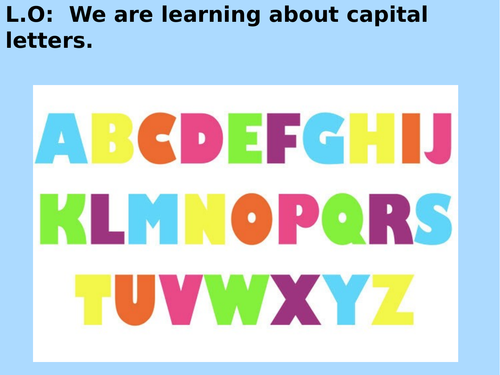 Introduction to Capital letters | Teaching Resources