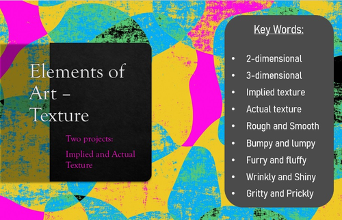 Elements of Art: Texture | Teaching Resources