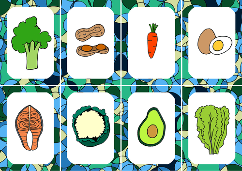 Healthy Eating FOOD | Pairs Game (7 Activities) 3 Lessons | Teaching ...