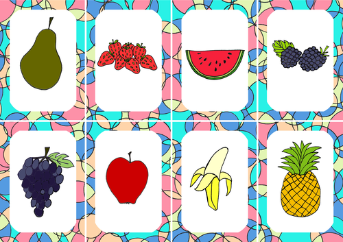 Healthy Eating FOOD | Pairs Game (7 Activities) 3 Lessons | Teaching ...