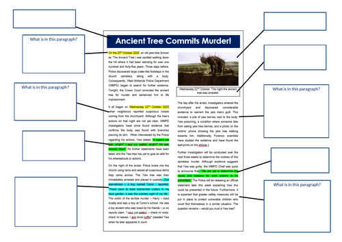 Y6 Newspaper Article unit | Teaching Resources