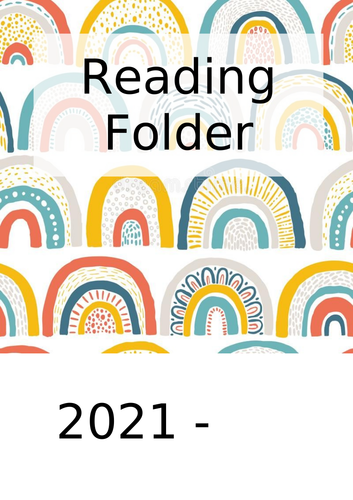Reading Folder | Teaching Resources