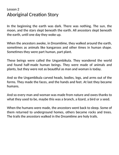 RE - KS1 - Story of Creation (2 lessons) | Teaching Resources