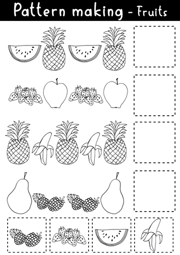 Healthy Eating FOOD | Patterns (7 Activities) 3 LESSONS | Teaching ...