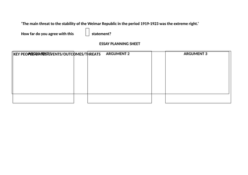 A LEVEL DEMOCRACY AND DICTATORSHIP IN GERMANY PART 1 THE CREATION OF ...