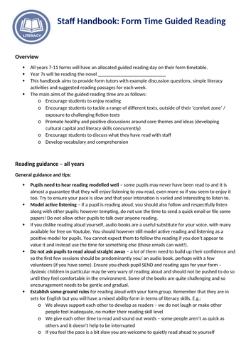 Guided Reading activities - literacy boost, years 7-11. Includes PPTs ...