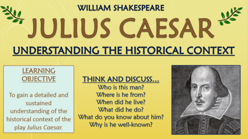 Julius Caesar - William Shakespeare - Lesson Bundle! | Teaching Resources