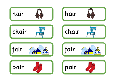 RWI Set 2 Phonics Pairs/Matching Activity | Teaching Resources