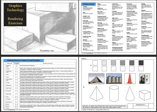 Technical Drawing and Graphics - Set 2 "Rendering" | Teaching Resources
